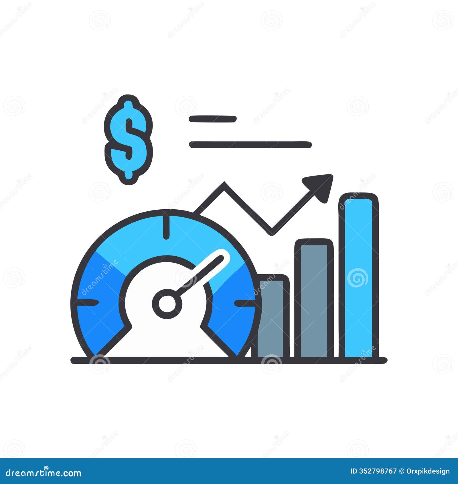 Performance Metrics A Vector Depicting A Strategist Reviewing A ...