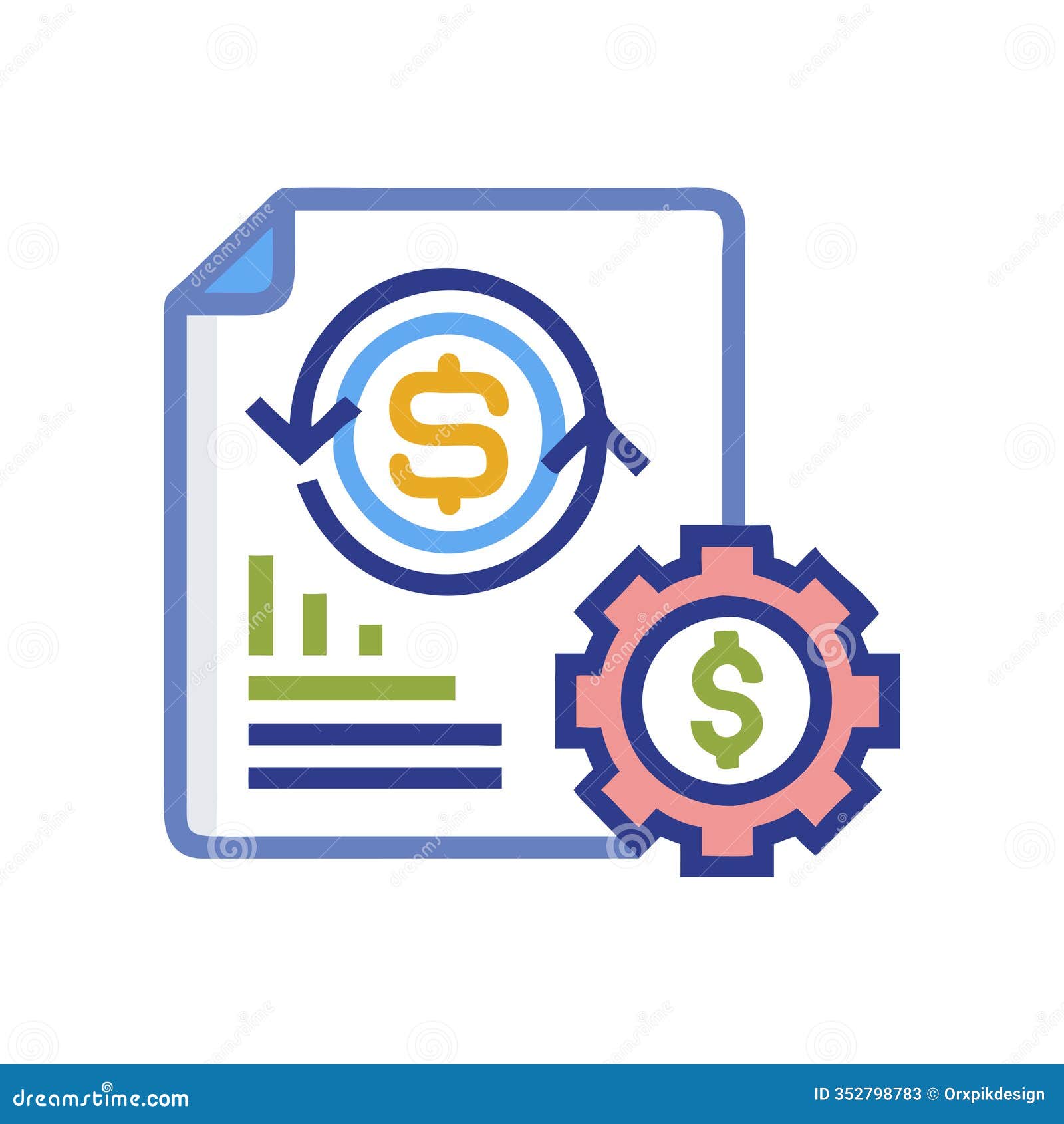 Dynamic Economic Recovery Plan Icon Stock Vector - Illustration of ...
