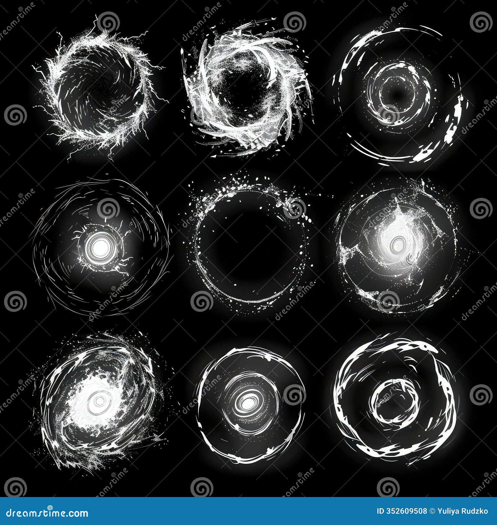 An Animation Sprite Sheet With A Realistic Purple Electric Eruption At ...