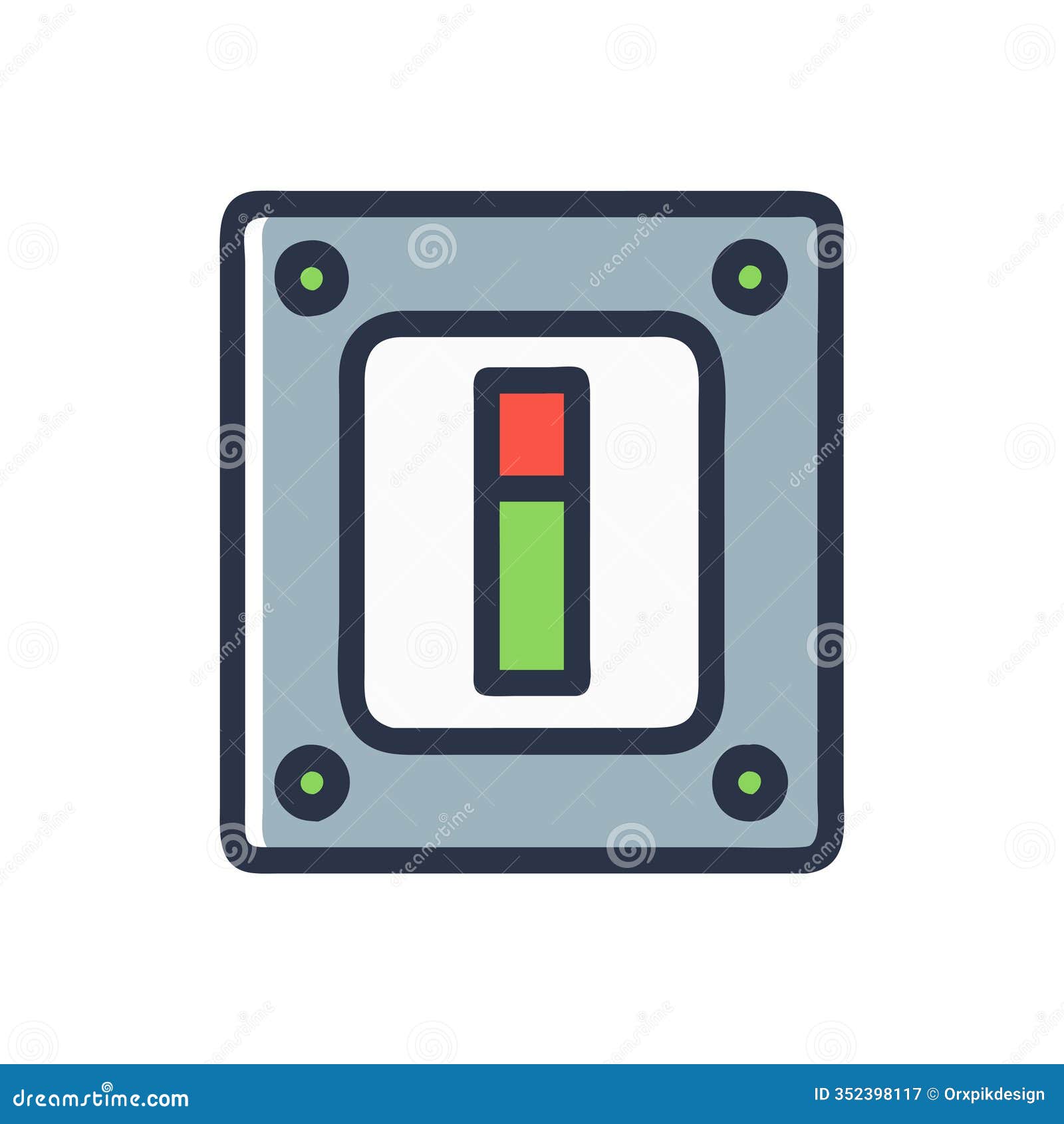 Dynamic Electrical Switch Icon for Efficient Operation Stock ...