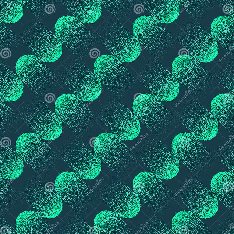 Dynamic Energetic Tilted Structure Seamless Pattern Vector Turquoise Abstraction Stock Vector ...