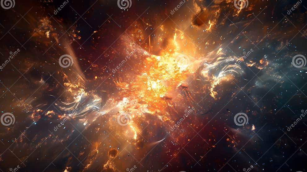 Dynamic Energy Bursts Exploding into Vibrant Abstract Background ...