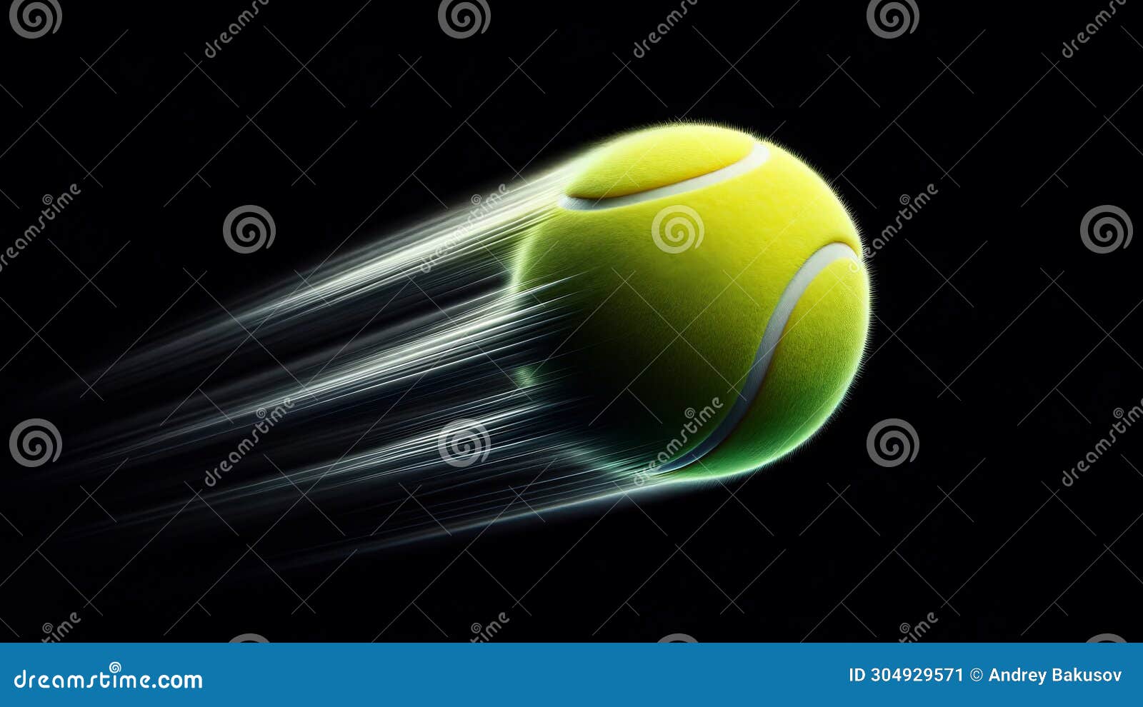 Dynamic Energy of a Fast-Moving Tennis Ball Stock Image - Image of ...