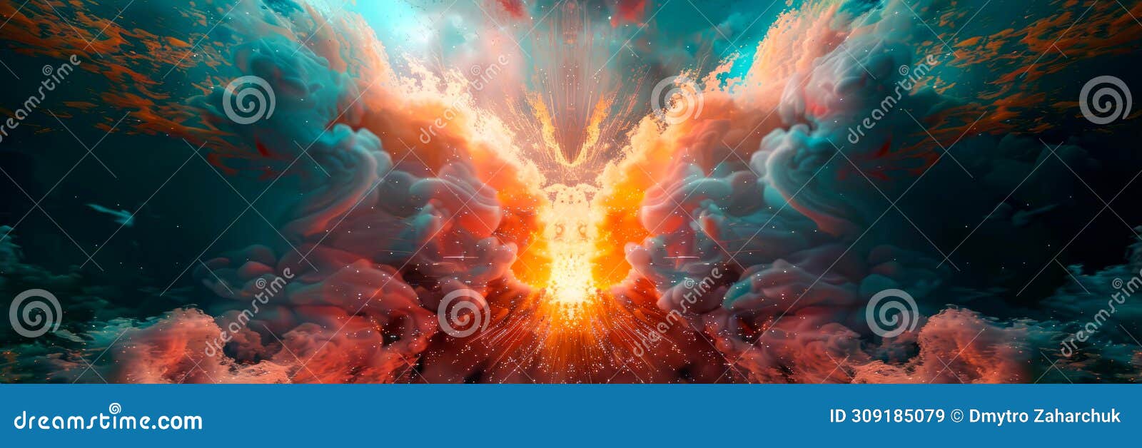 Dynamic Energy Fields Emanating from a Central Source, Symbolizing the ...