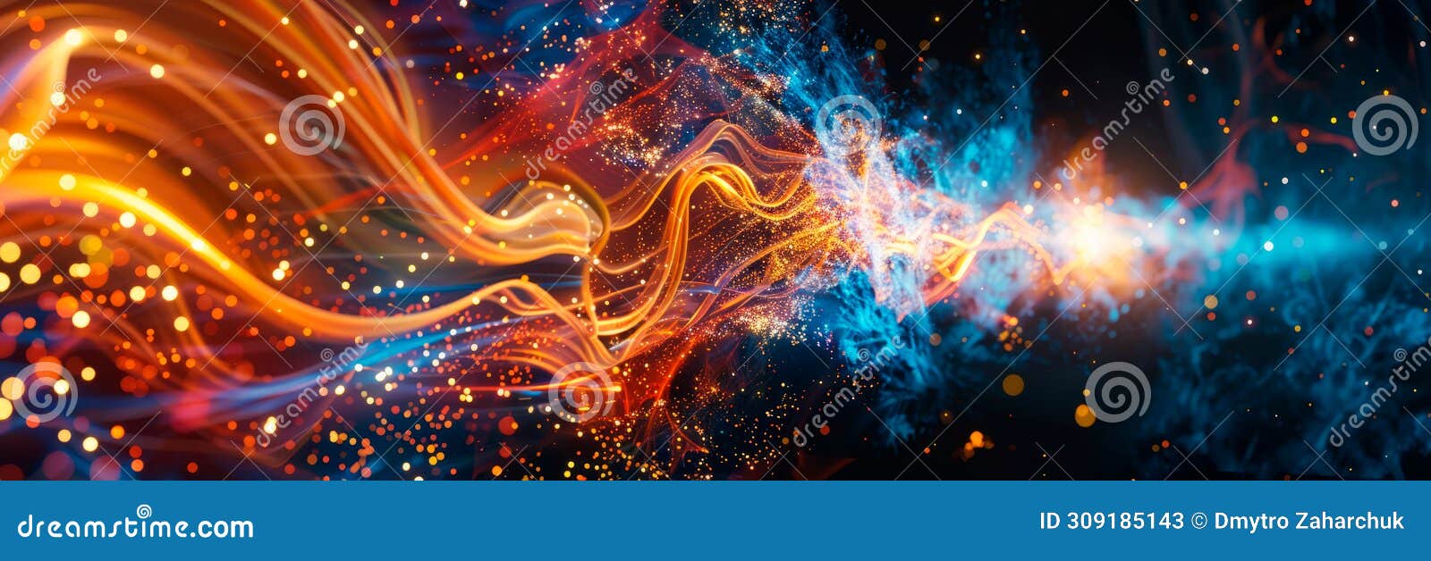 Dynamic Energy Fields Emanating from a Central Source, Symbolizing the ...