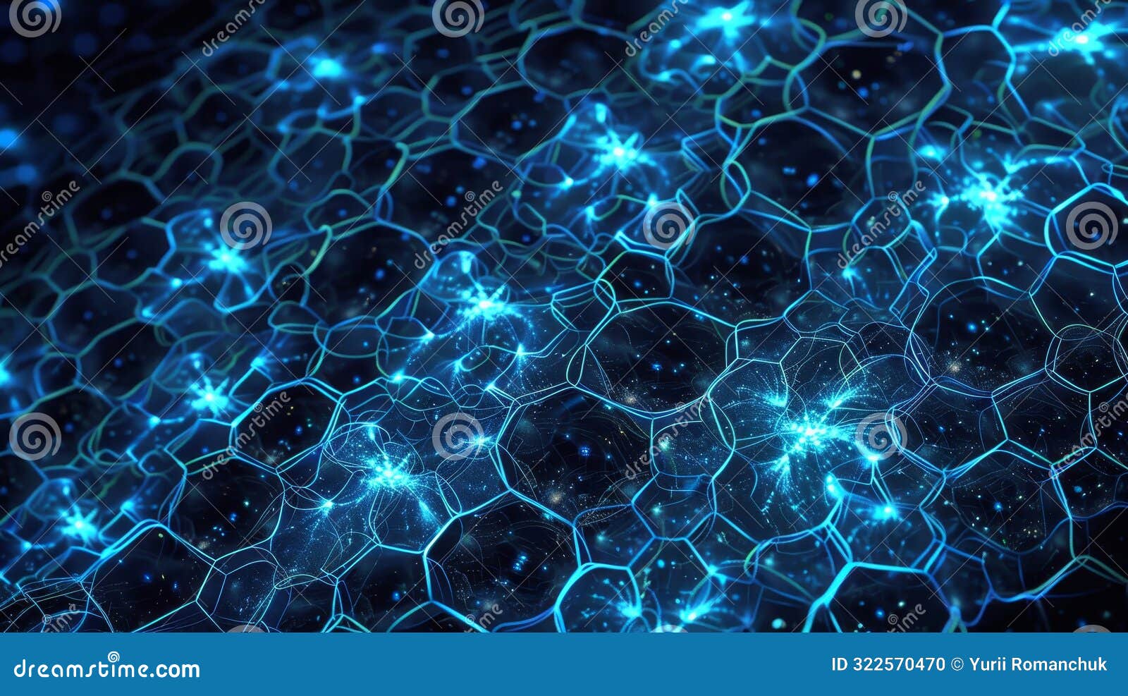 Dynamic Energy Flow in a Seamless Hexagonal Pattern with Pulsating ...