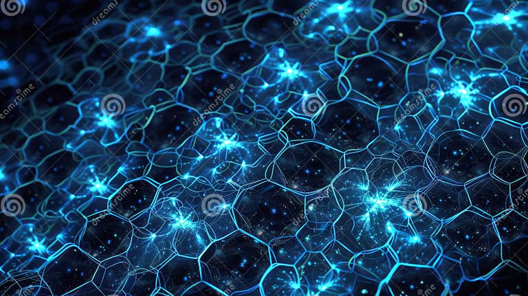 Dynamic Energy Flow in a Seamless Hexagonal Pattern with Pulsating ...