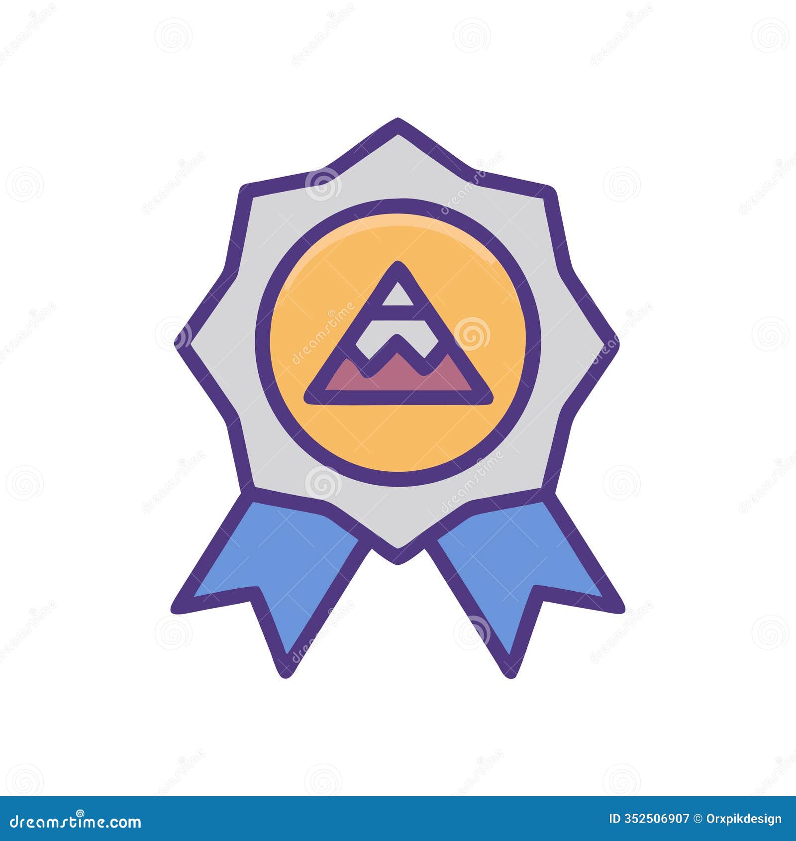 Dynamic Epic Badge Icon for Recognition Stock Illustration ...