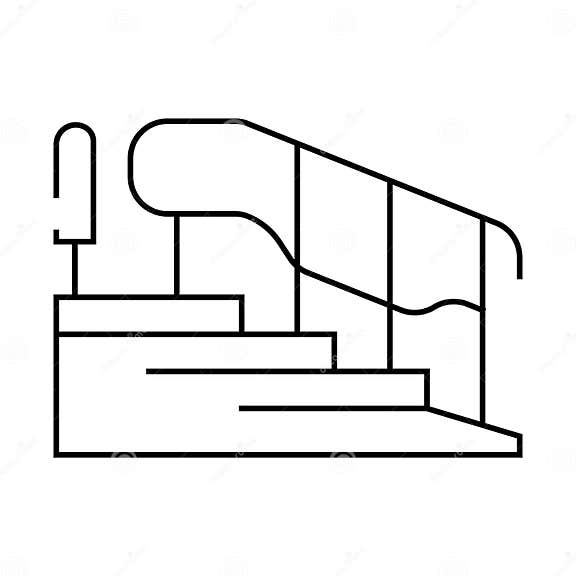 Dynamic Exercise Ladder-bars Line Icon Vector Illustration Stock Vector ...