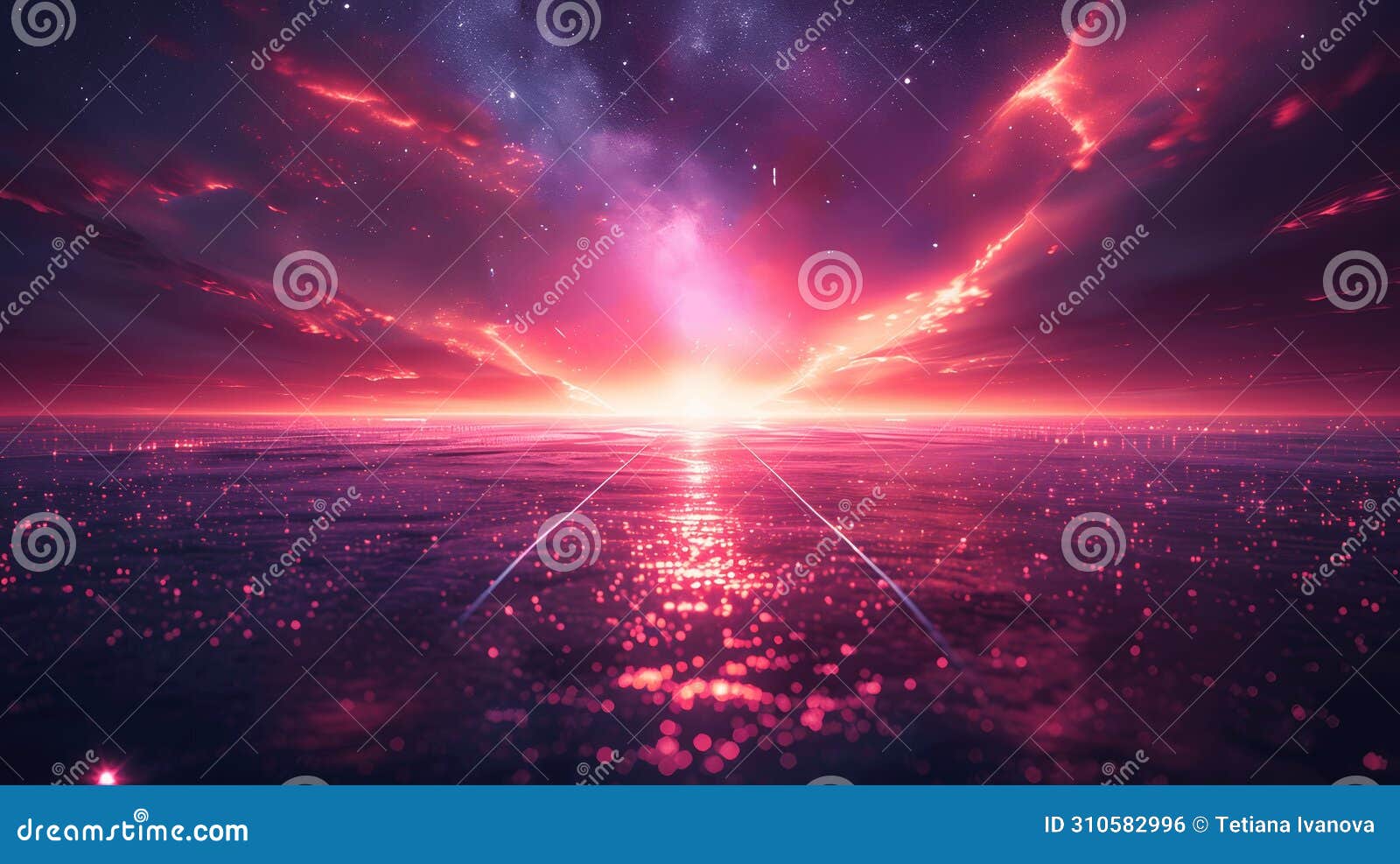 Dynamic Exploration in Shades of VR Purple. Stock Illustration ...