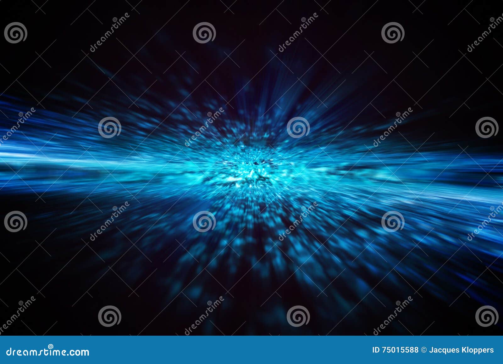 Dynamic Explosion of Blue Energy Stock Photo - Image of motion, speed ...