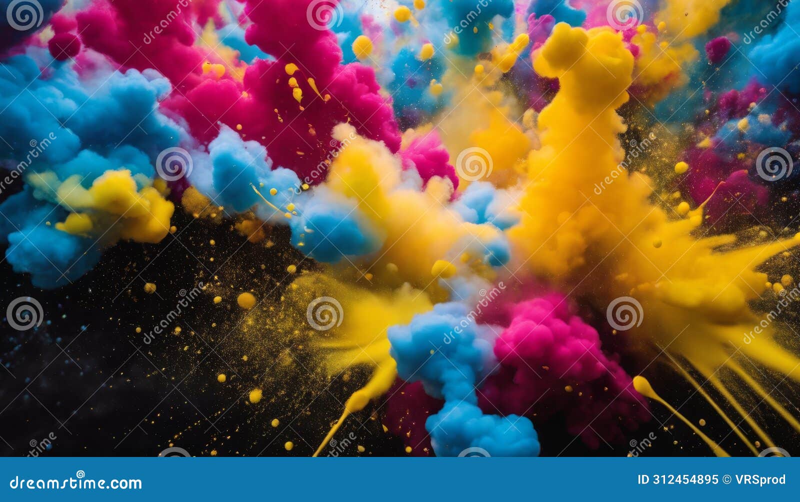 Explosive Color Burst stock image. Image of color, energy - 312454895