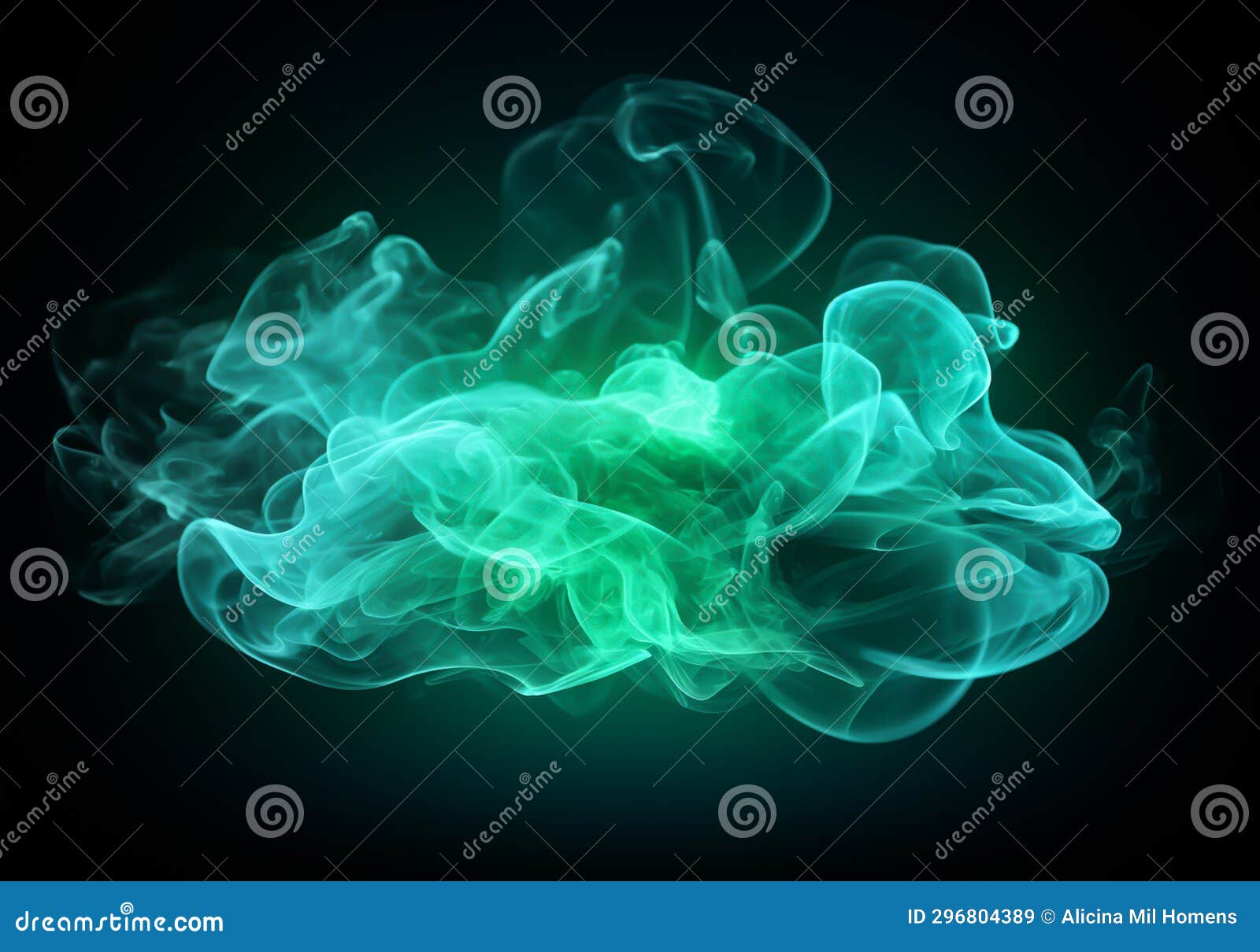 Dynamic Explosion of Colored Smoke. Design Concept Stock Illustration ...