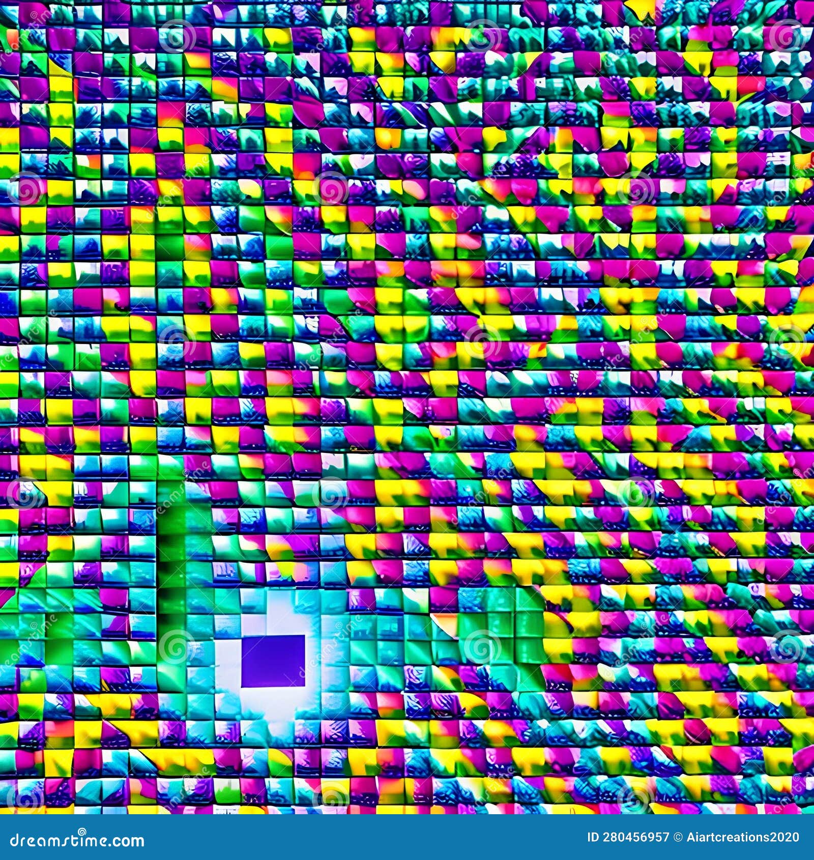 A Dynamic Explosion Of Colorful Geometric Patterns, Radiating Energy ...