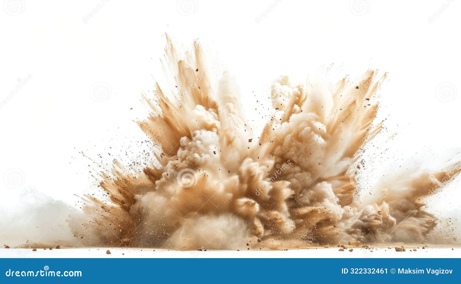 Dynamic Explosion of Dust and Debris - Generative AI Stock Image ...