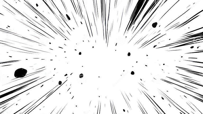 A Dynamic Explosion Effect with Lines Radiating Outward, Emphasizing ...