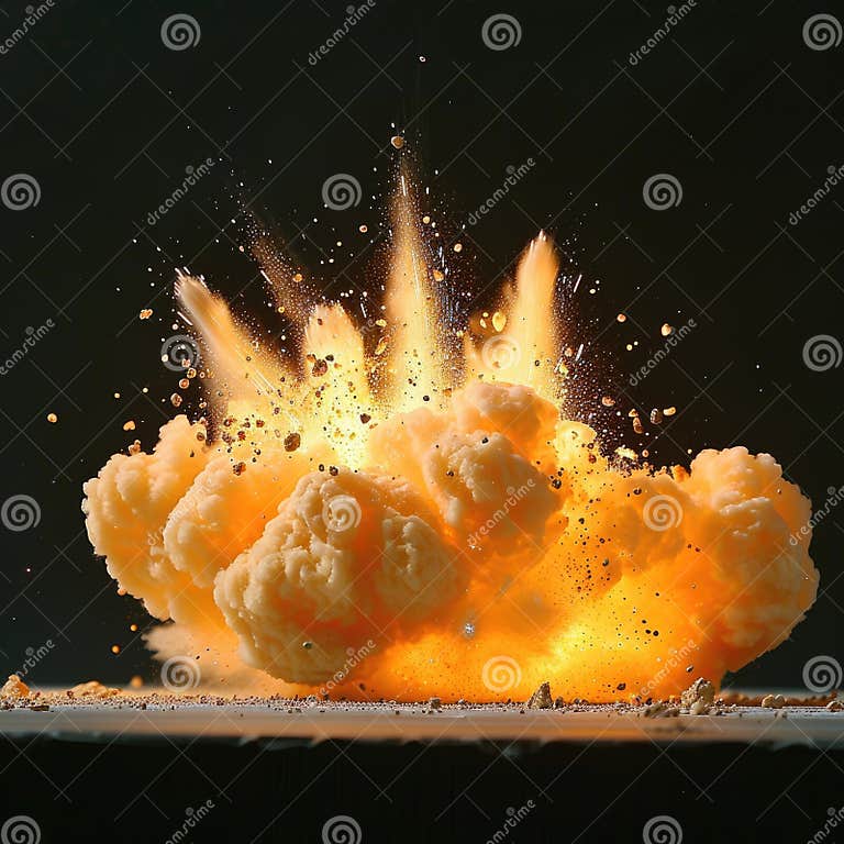 Dynamic Explosion with Fiery Clouds and Debris in a Chaotic Setting ...