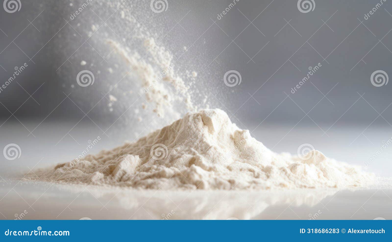 Dynamic Explosion of Flour in the Kitchen Stock Image - Image of ...