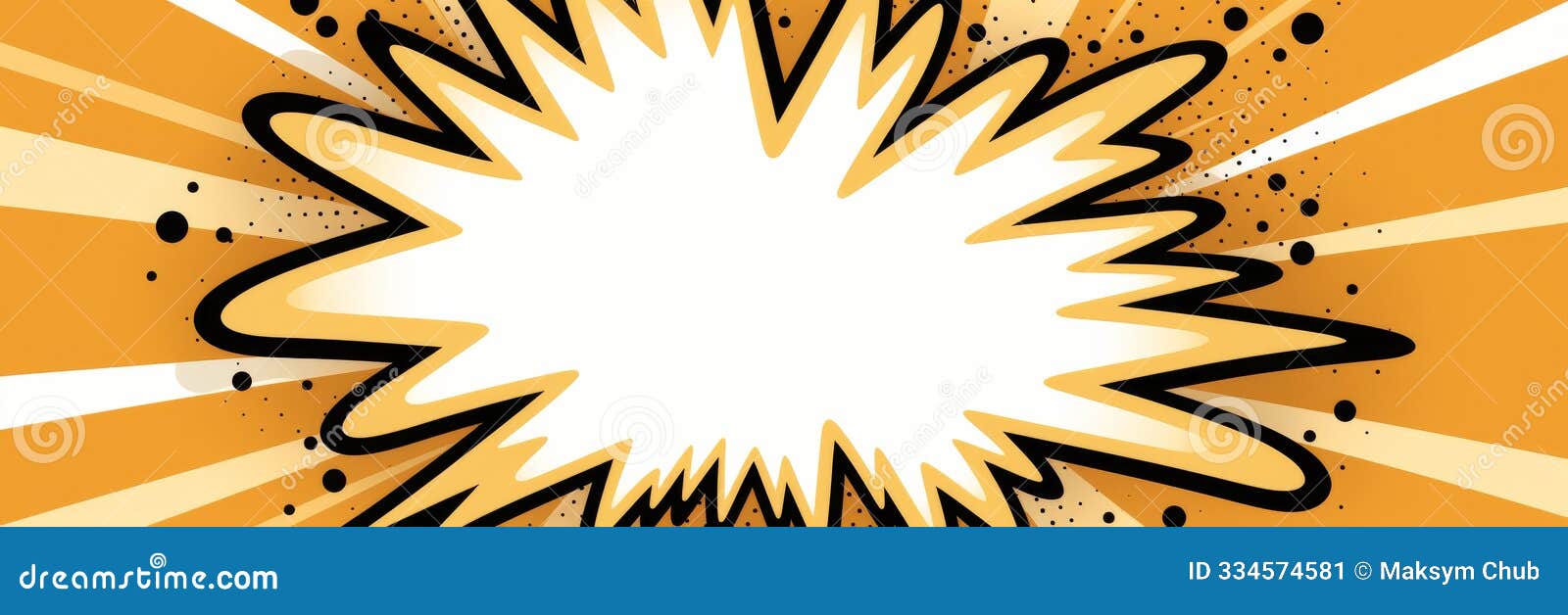 Dynamic Explosion Graphic with Vibrant Orange Background and Bold Black ...