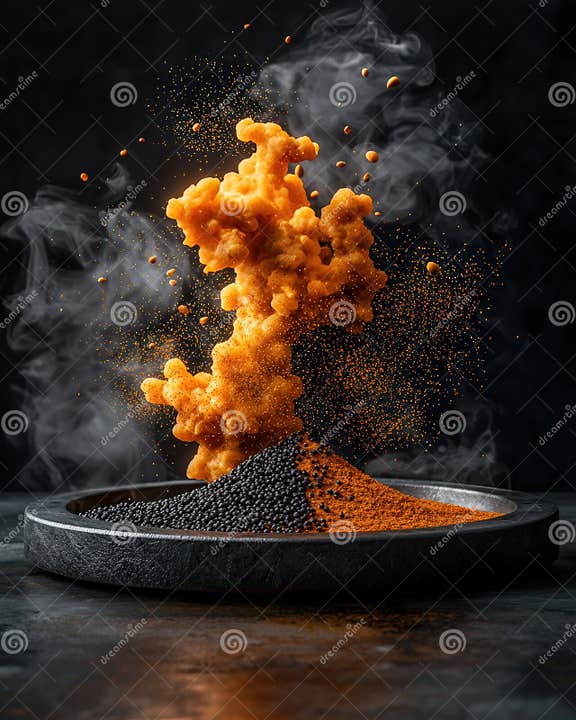 A Dynamic Explosion of Vibrant Spices Creating an Artistic and ...