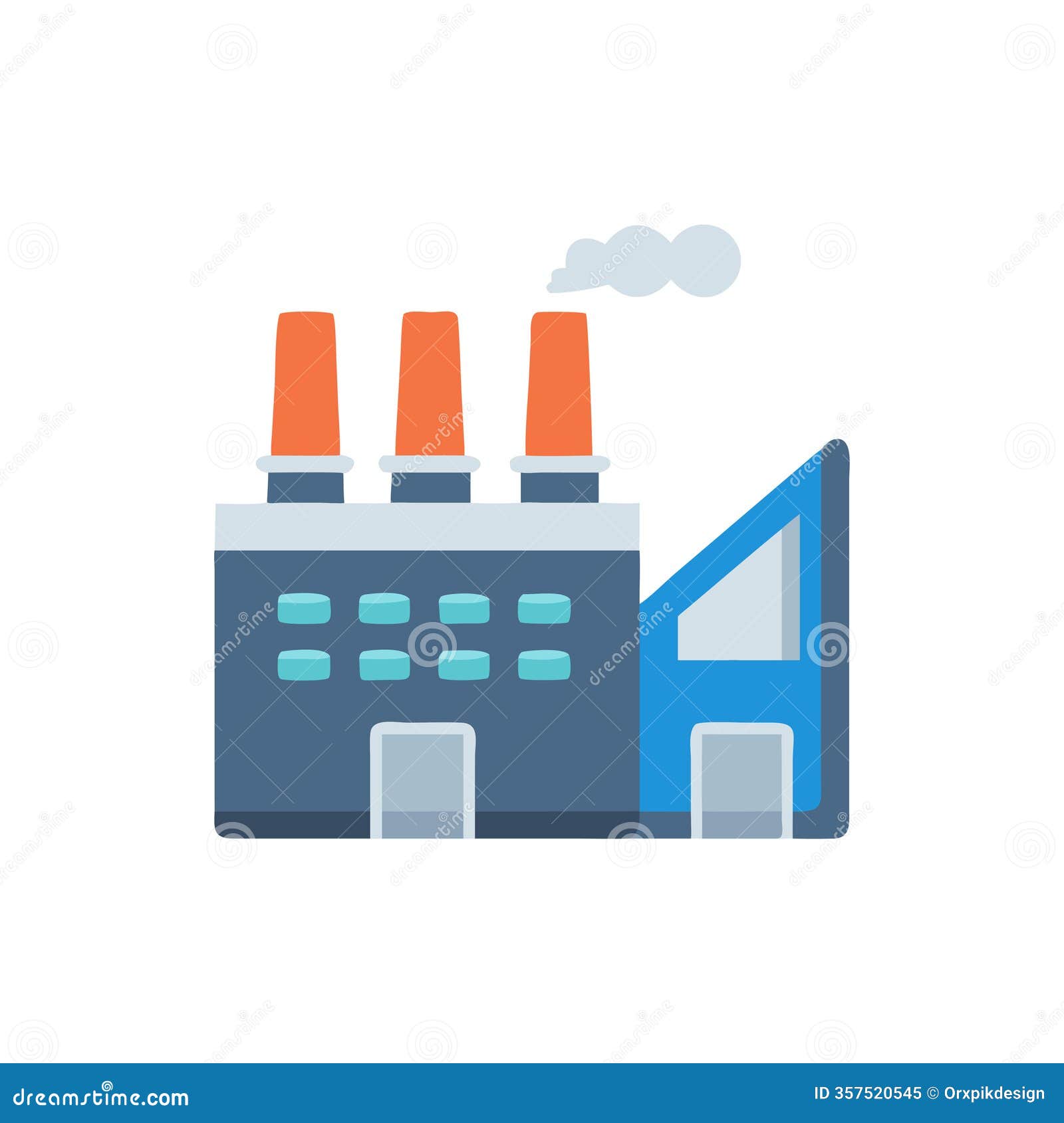 Dynamic Factory Icon for Manufacturing Processes Stock Illustration ...