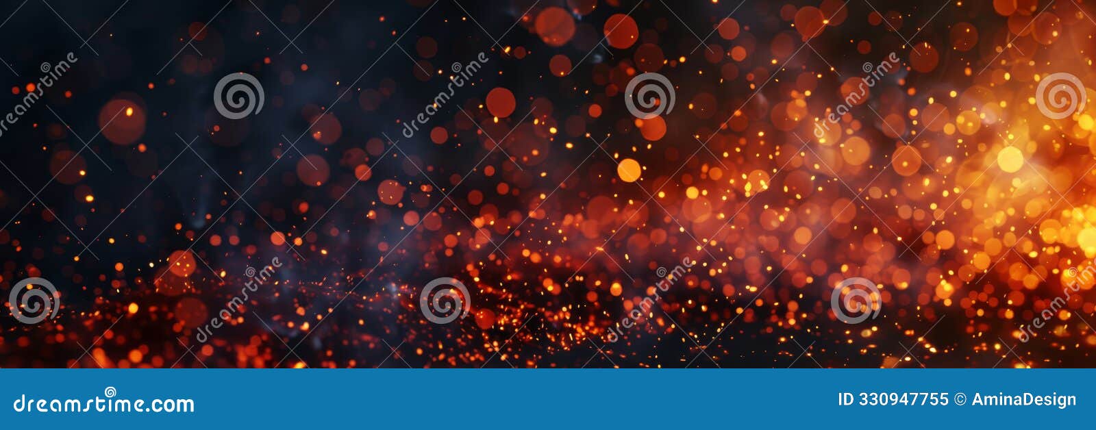 A Dynamic Fire Particle Explosion Background Captivates with Bright ...