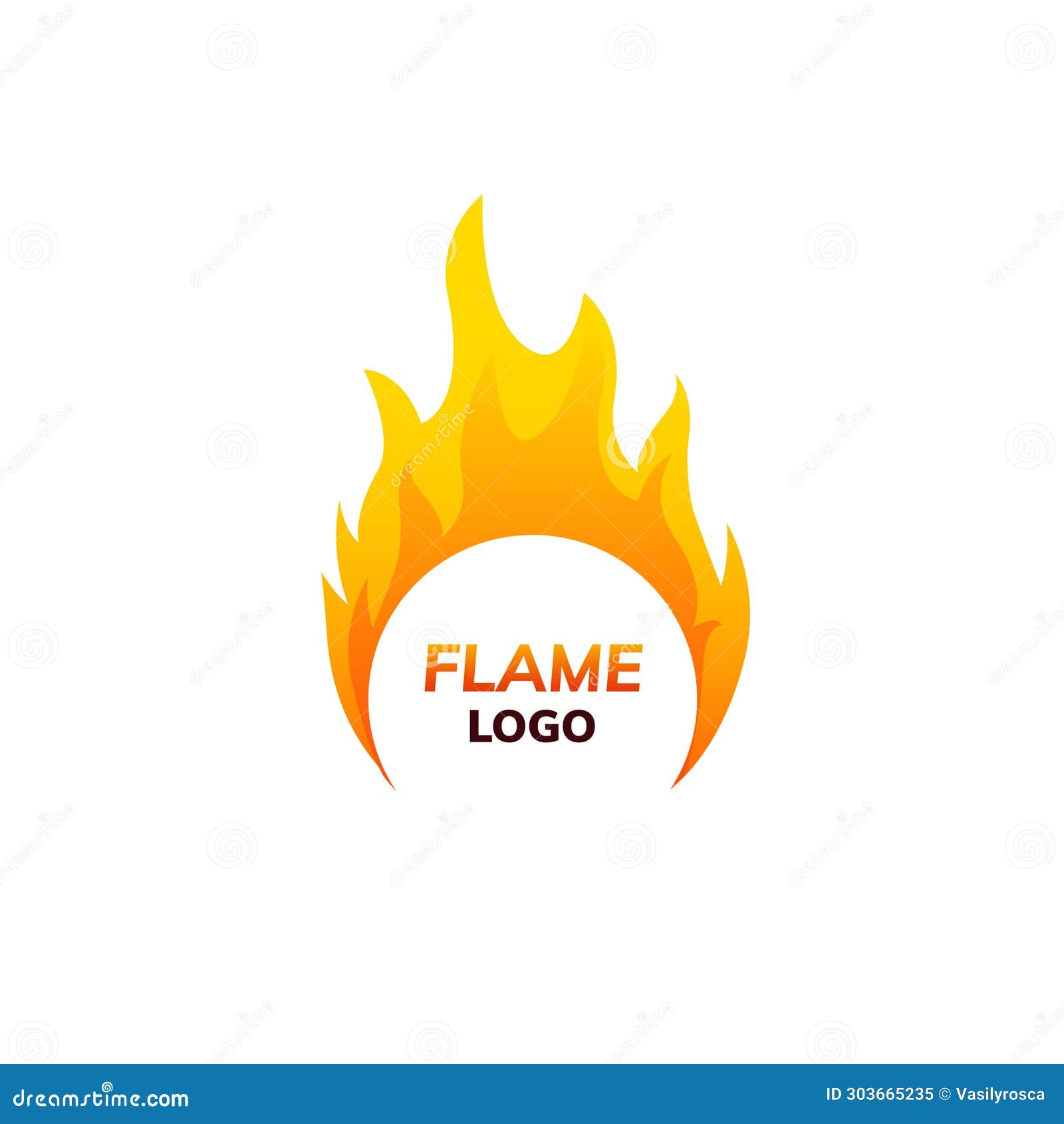 Dynamic Flame Vector Logo Design - Fiery Emblem for Brand Identity ...