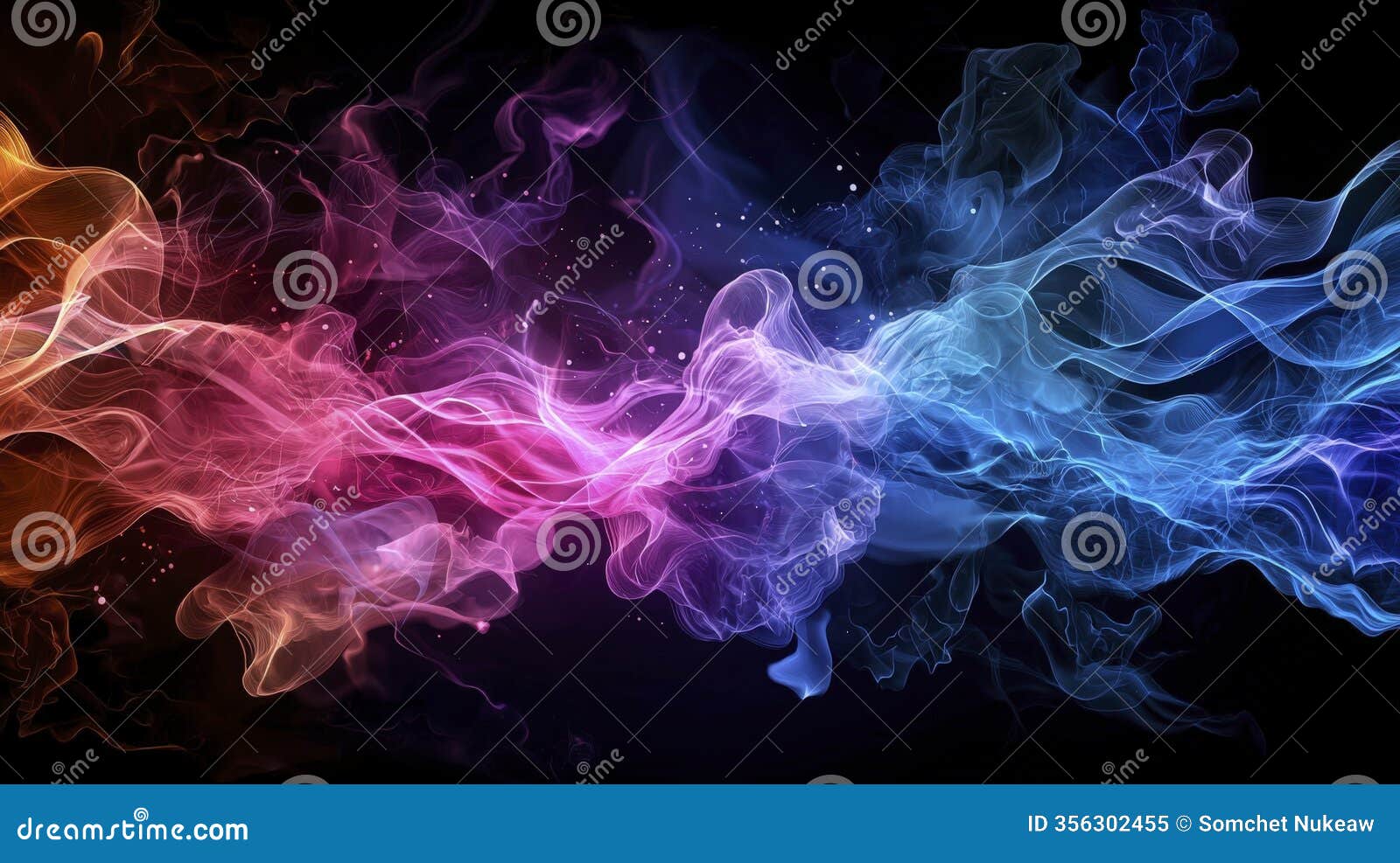 Dynamic Flow of Abstract Electromagnetic Waves in Iridescent Patterns ...