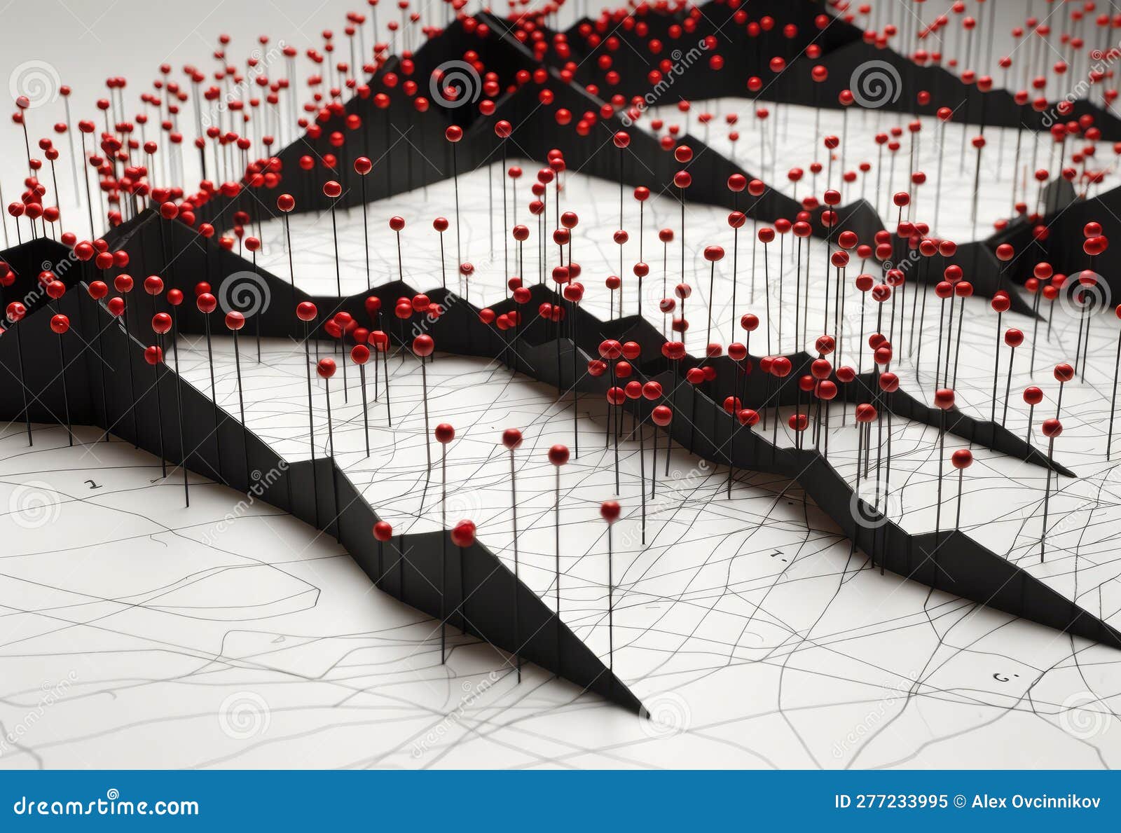 Dynamic Flow Diagram for Business and Corporate Concepts. Stock ...