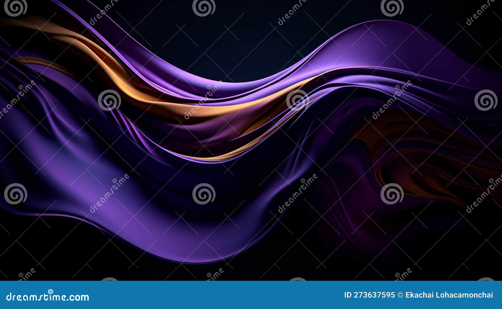 Generative AI. Dynamic and Flowing Artwork Backdrop with a Sleek Purple ...