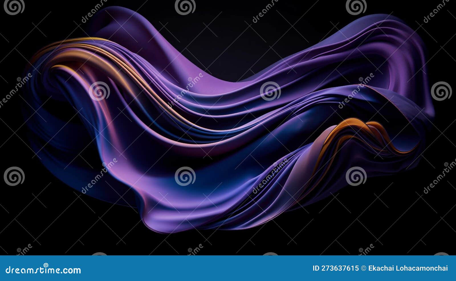 Generative AI. Dynamic and Flowing Artwork Backdrop with a Sleek Purple ...