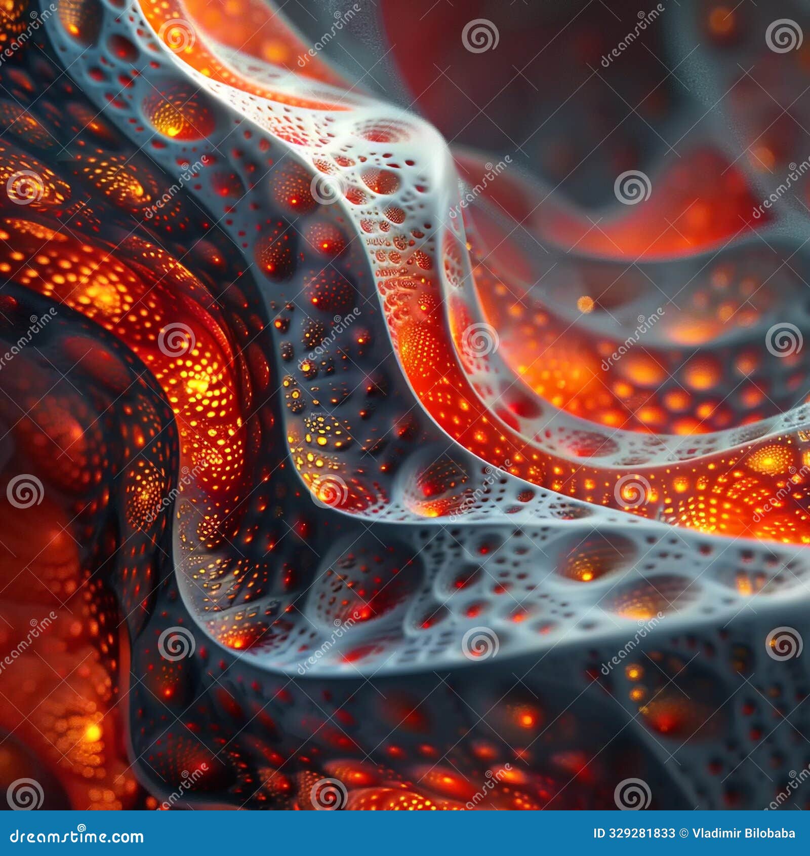 Abstract Fluid Patterns in Warm Tones Captured in a Close-up View Stock ...