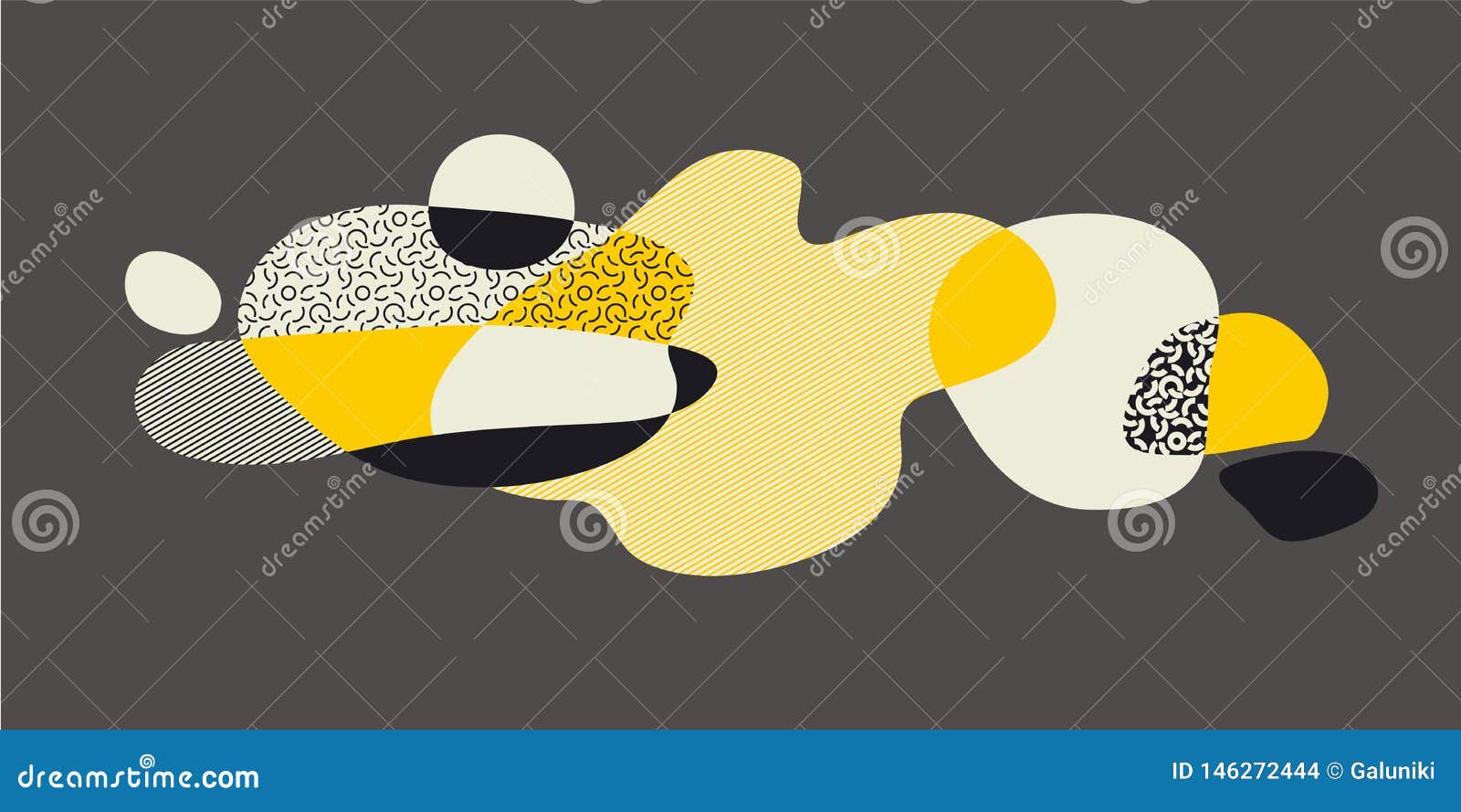 Dynamic Fluid Shapes Flat Vector Illustration Stock Vector ...