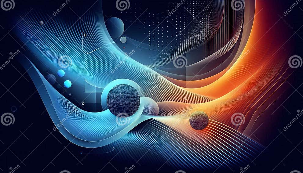 Dynamic Fluidity: High-Resolution Abstract Background with Halftone ...