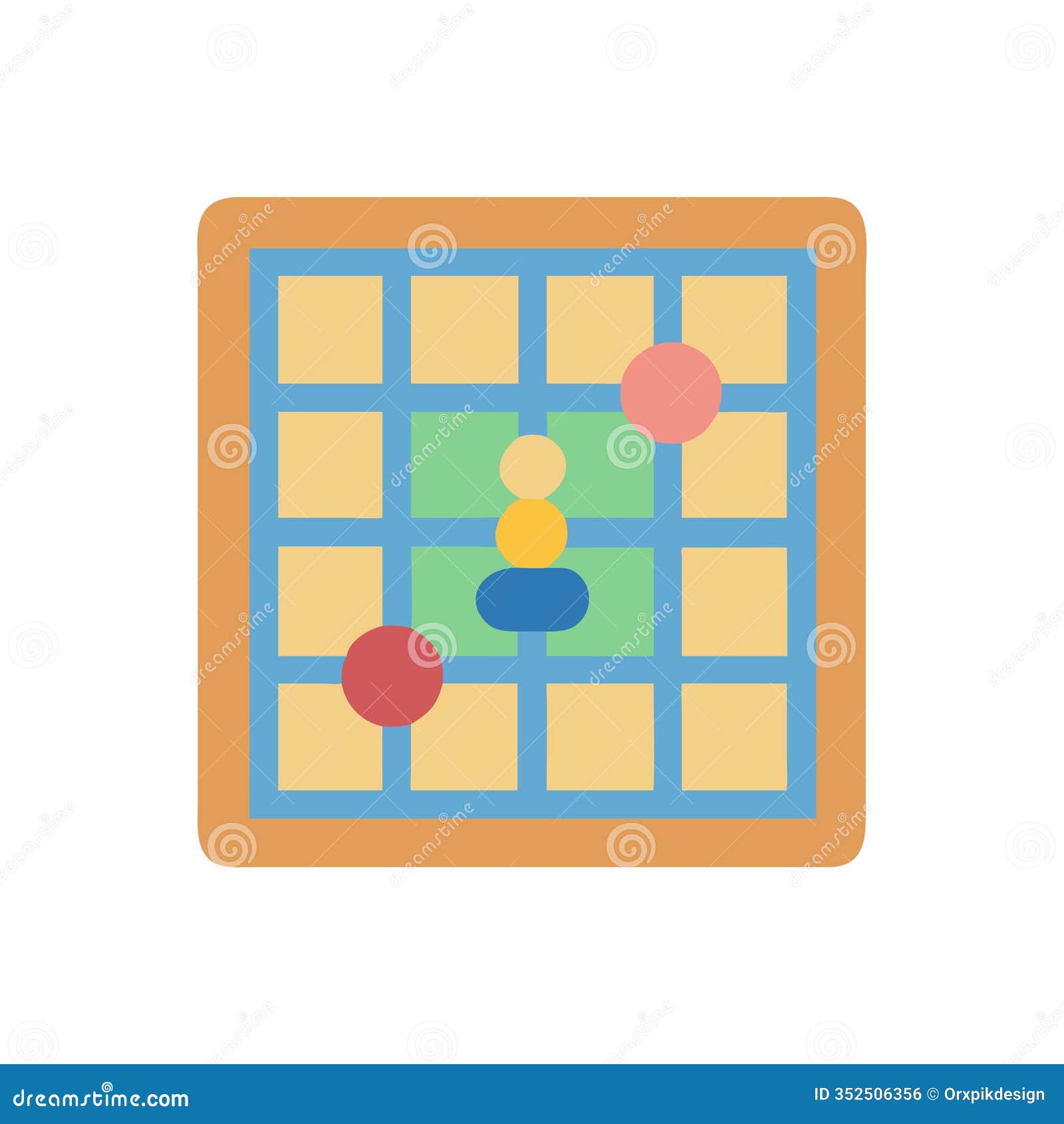 Dynamic Game Piece Icon for Board Games Stock Illustration ...