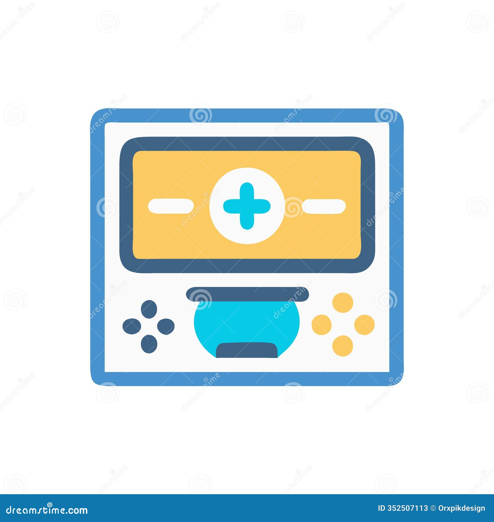 Dynamic Gaming Console Icon for Entertainment Stock Illustration ...