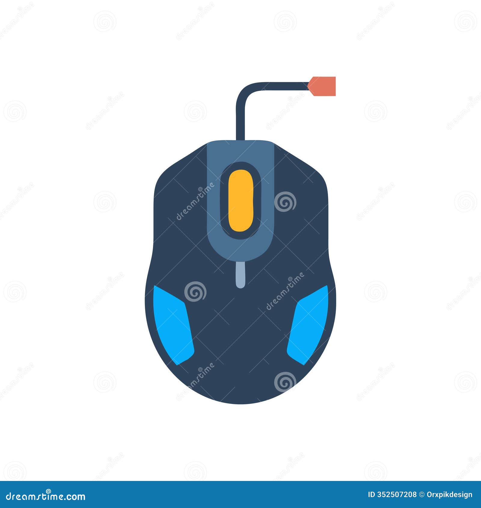 Dynamic Gaming Mouse Icon for Players Stock Illustration - Illustration ...