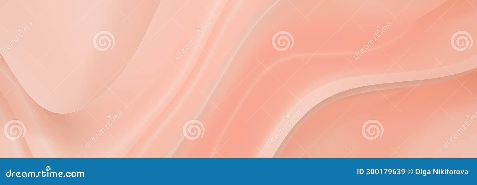 Dynamic Gentle Waves. Curve Shape. Abstract Peach Background Stock ...
