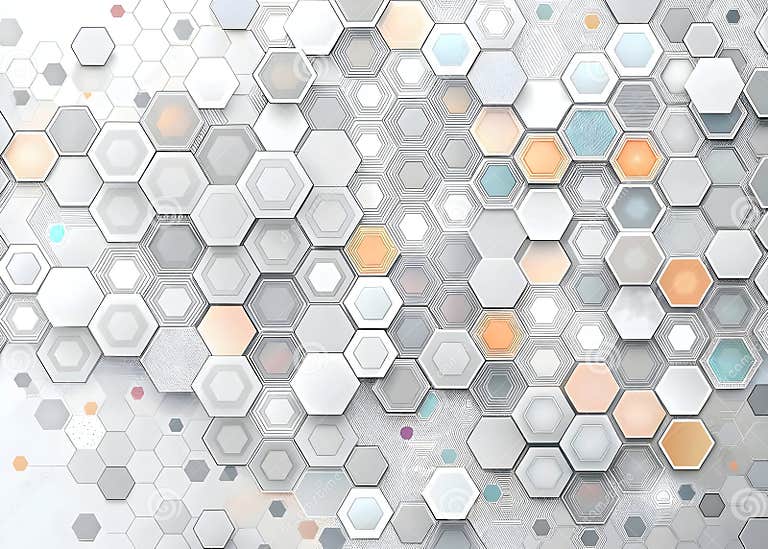 Dynamic Geometric Pattern Modern Abstract Hexagons Design Elements ...