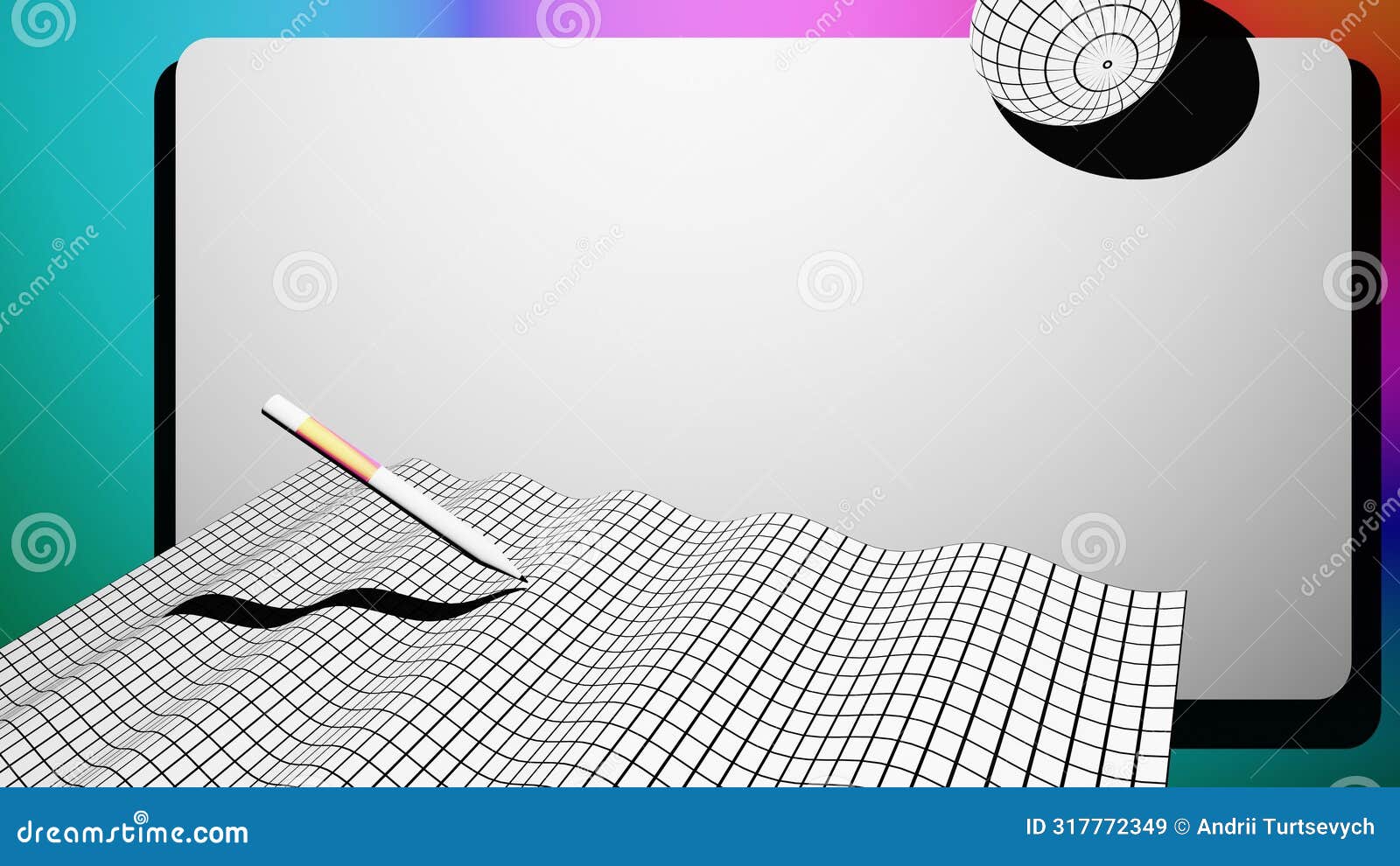 Dynamic Geometric Shapes With Iridescent Gradients On 3D Grids - Modern ...