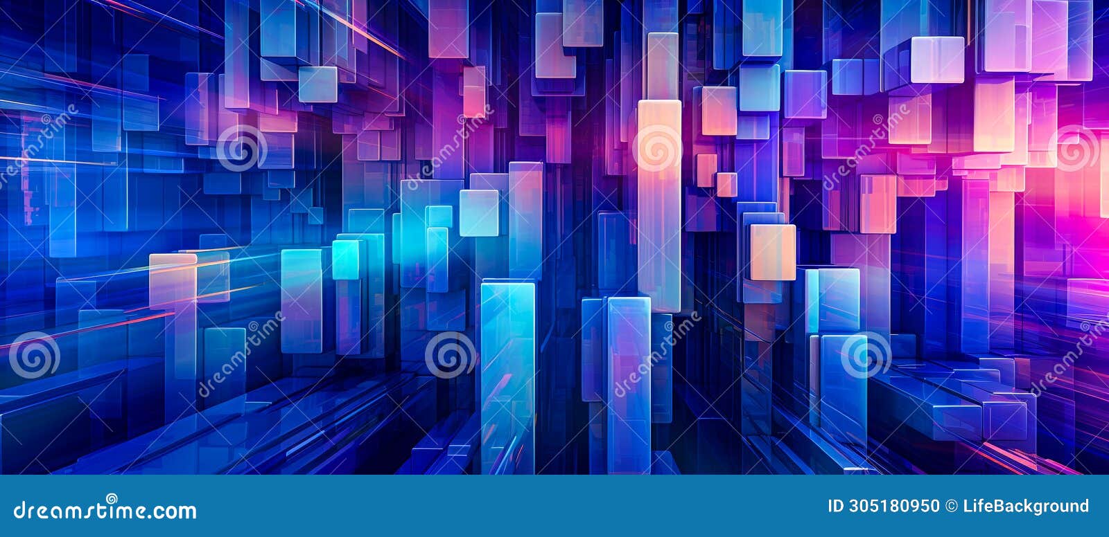 Dynamic Geometric Shapes in Ultraviolet, Metallic Rectangles Rendered ... Dynamic Geometric Shapes in Ultraviolet, Metallic Rectangles Rendered ...