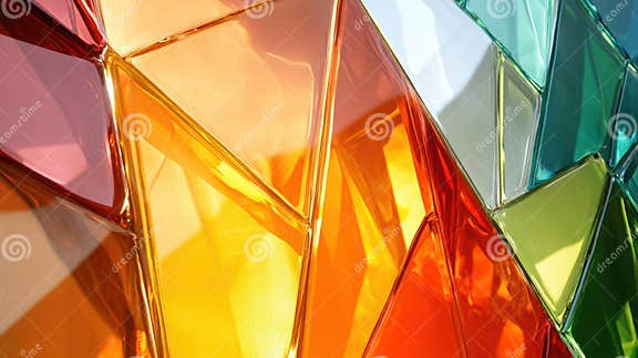 Dynamic Glass Textures with Vibrant Reflections for Design Stock ...