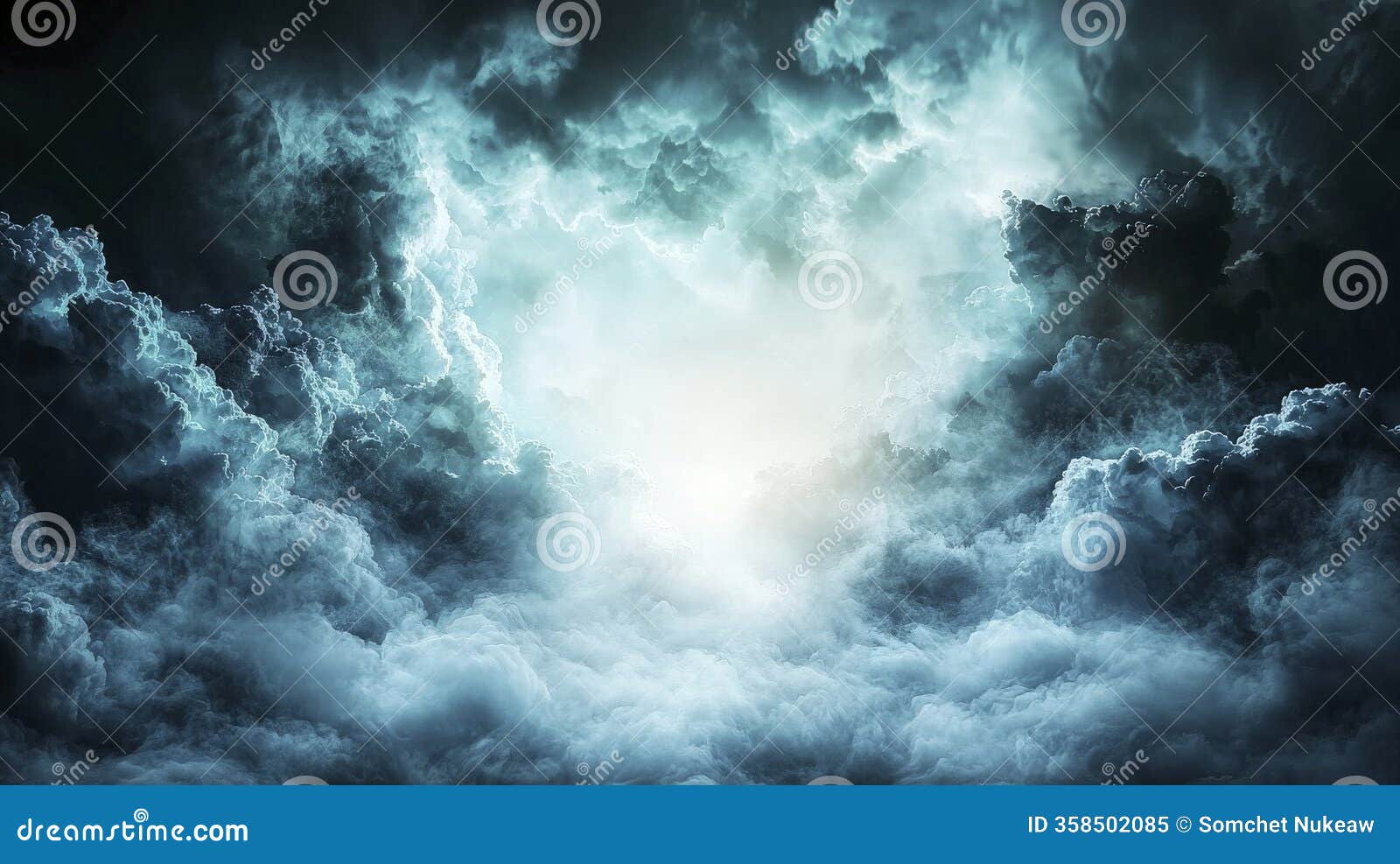 Dynamic Glowing Frames of Abstract Mists Dissolving in Ethereal Clouds ...