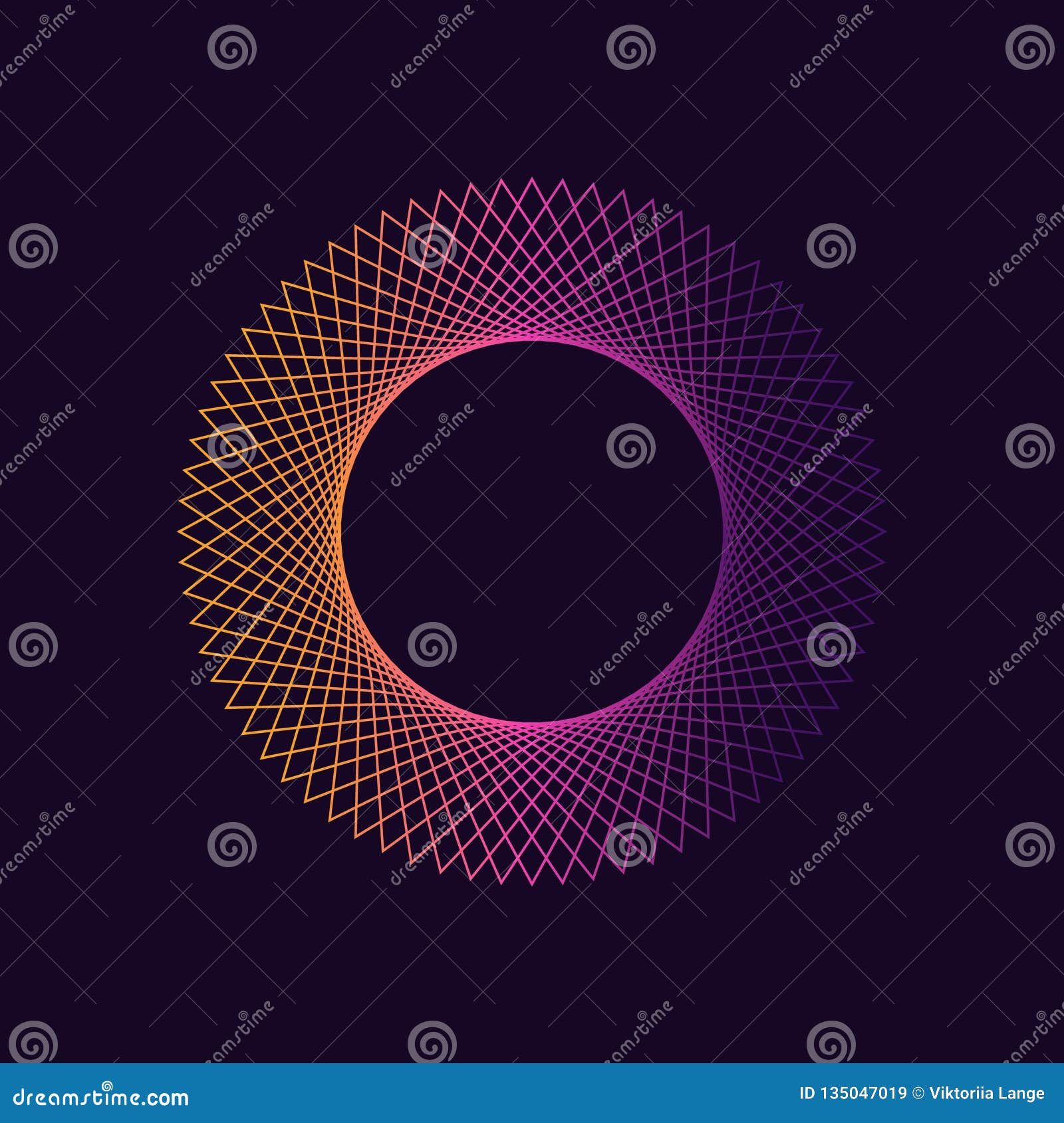 Dynamic Gradient Circle Shape. Stock Vector - Illustration of form ...