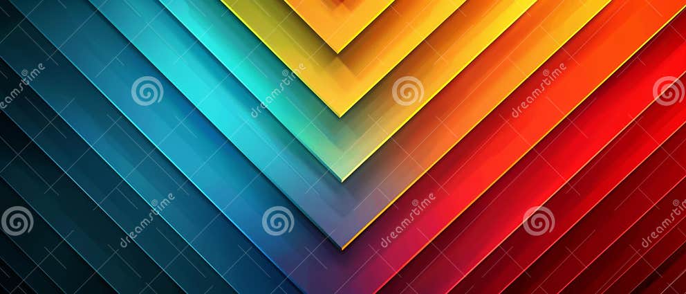 Dynamic Gradients for Web Banners, Colorful Spectrum Navigation. Stock ...