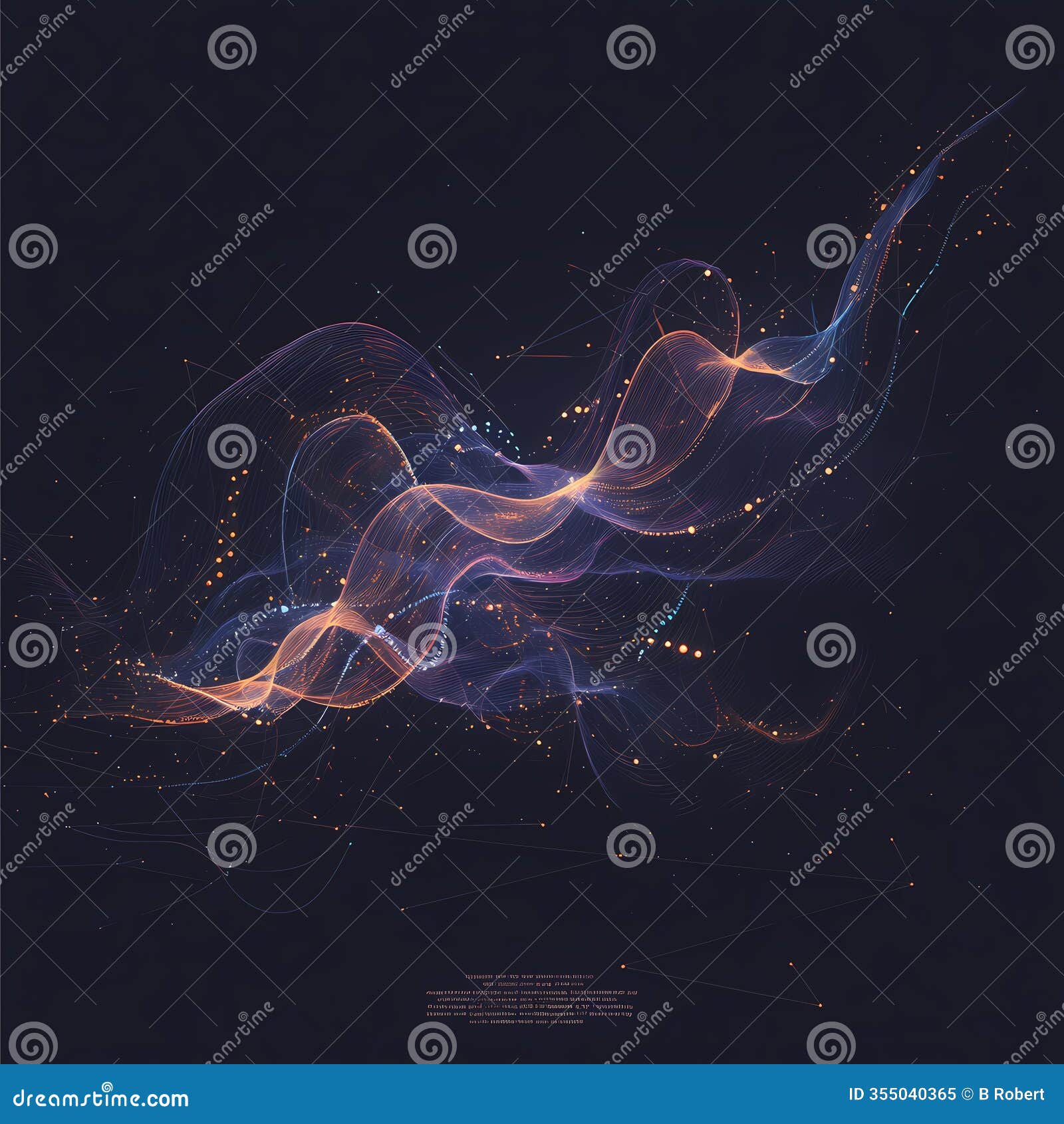 Dynamic Graph Unfolding stock illustration. Illustration of ...