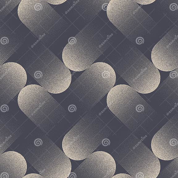Dynamic Graphic Trendy Seamless Pattern Vector Dot Work Abstract Background Stock Vector ...