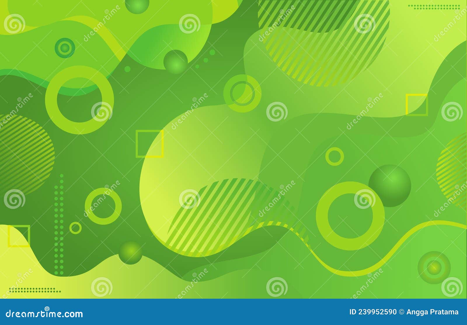 Dynamic Green Gradient Fluid Wavy Circle Background Stock Vector ...