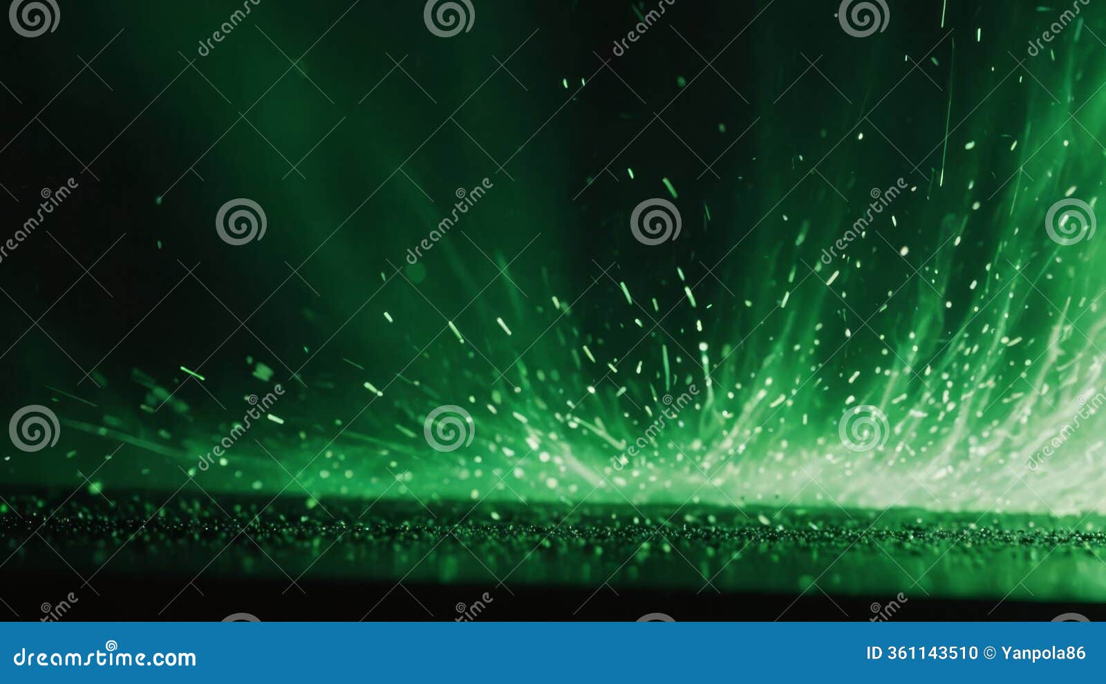 Dynamic Green Splash with Dramatic Lighting and Motion Effect Stock ...