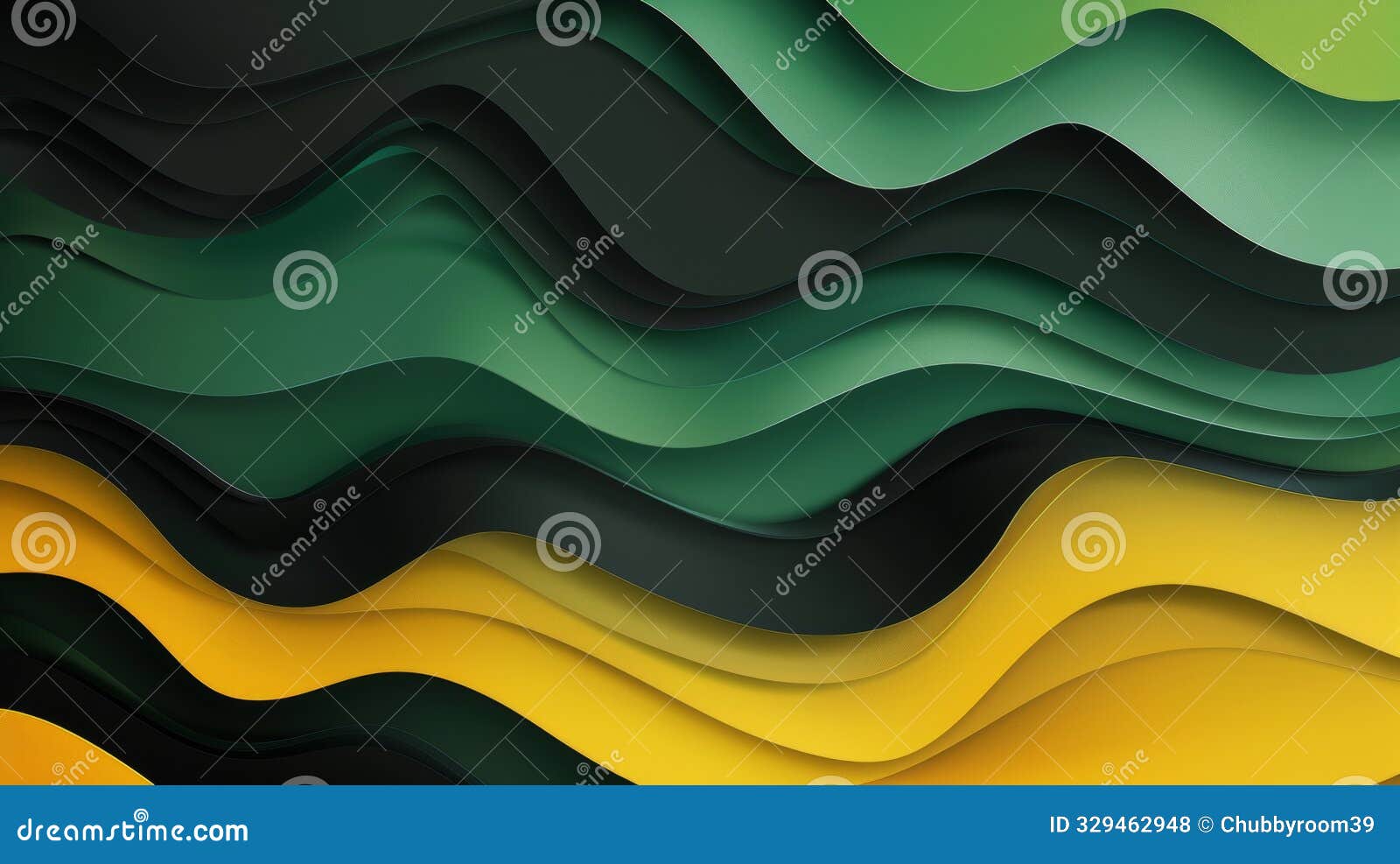 Dynamic Green, Yellow, and Black Abstract Background for Modern Designs ...